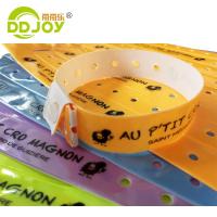 China Blue Reflective PVC Vinyl ID Wristband 250x25mm Custom Logo Printing Waterproof Tear Resistant for sale