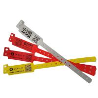 China Wholesale QR Code Composite Plastic Wristband 250mm x 25mm for Hotel Resort Waterproof Anti-Alcohol for sale