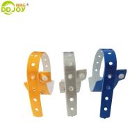 China Custom Logo PVC Wristband 250x25mm Waterproof Plastic Bracelet for Events for sale