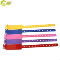 China Custom Logo PVC Wristband 250x25mm Waterproof Plastic Bracelet for Events for sale