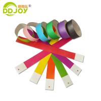 China Custom Tyvek Paper Wristbands 250x25mm Waterproof Tear Resistant for Events Festivals for sale