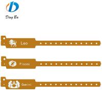China Custom PVC Vinyl Wristband Twelve Zodiacs Design 250x25mm Adult Size Waterproof for sale