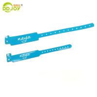 China Clear Identification PVC Button Bracelets One Time and Customized Design for Hotels for sale