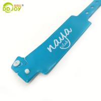 China Clear Identification PVC Button Bracelets One Time and Customized Design for Hotels for sale