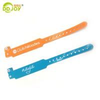 China Clear Identification PVC Button Bracelets One Time and Customized Design for Hotels for sale