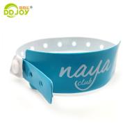 China Clear Identification PVC Button Bracelets One Time and Customized Design for Hotels for sale