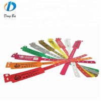 China Custom Plastic Wristbands 250x25mm Unisex Festival Event Wristbands Red Color Waterproof for sale