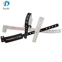 China Custom Plastic Wristbands 250x25mm Unisex Festival Event Wristbands Red Color Waterproof for sale