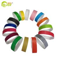 China Plain Tyvek Wristbands Orange 100 Pcs 250x19mm Waterproof Event Party Supplies OEM Custom for sale