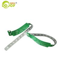 China Custom PVC Vinyl Wristbands 250x25mm Monochrome Printing for Events Party for sale