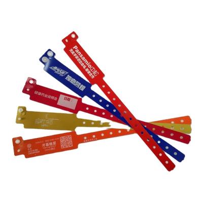 China Custom Composite Plastic Wrist Bands 250x25mm for VIP Club Admission ID Bracelets for sale