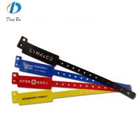 China Custom Composite Plastic Wrist Bands 250x25mm for VIP Club Admission ID Bracelets for sale