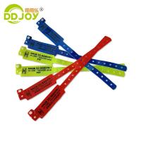 China Custom Neon PVC Wristbands 250x25mm Waterproof Festival Vinyl Bracelet for sale