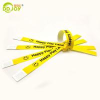 China Tyvek Adhesive Wristband 250x19mm Waterproof Dupont Paper Bracelet for Events for sale
