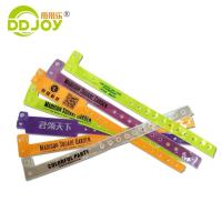 China Custom Neon PVC Wristband Two Color Printing 250x25mm Adjustable Waterproof for Events for sale
