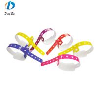 China Custom Synthetic Paper Wristband 250x25mm Violet for Events Festival Promotional Use for sale