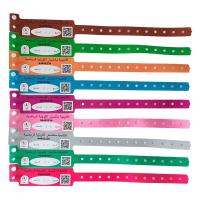 China ISO9001 Certified Custom CMYK Digital Printing Waterproof Plastic Wristband 250mm for sale