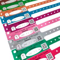 China ISO9001 Certified Custom CMYK Digital Printing Waterproof Plastic Wristband 250mm for sale