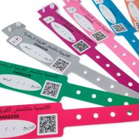 China ISO9001 Certified Custom CMYK Digital Printing Waterproof Plastic Wristband 250mm for sale