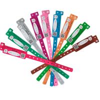 China ISO9001 Certified Custom CMYK Digital Printing Waterproof Plastic Wristband 250mm for sale