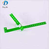China Custom PVC Wristband 250mm x 25mm Adjustable Soft Vinyl Entry Band for Events Parties for sale