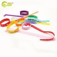 China PVC Vinyl Wristbands 250x16mm Disposable Snap Closure for Events Parties Festivals for sale