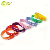 China PVC Vinyl Wristbands 250x16mm Disposable Snap Closure for Events Parties Festivals for sale