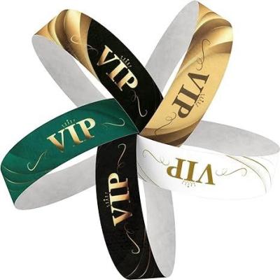 China Plain Tyvek Wristbands 250x19mm Waterproof Tear Resistant for Events 100 Pcs for sale