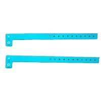 China Custom Plastic Wristband 250x25mm Promotional Gift Bracelet Anti-Allergy Yellow for sale