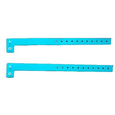 China Custom Plastic Wristband 250x25mm Promotional Gift Bracelet Anti-Allergy Yellow for sale