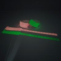 China Waterproof Glow in Dark PVC Wristband 250x25mm Neon Luminescent Bracelet for Night Club Events for sale