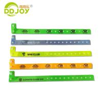 China Neon PVC L Shape Wristband 250x16mm Adjustable Fluorescent Film for Events for sale