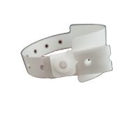 China Custom Plastic Wristband 250x25mm Promotional Gift Bracelet Anti-Allergy Yellow for sale