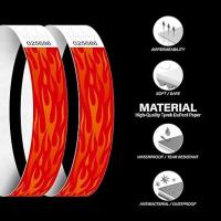 China Waterproof Tyvek Wristband 250x19mm Tear Resistant Event Party Bracelet Green for sale
