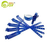 China Custom Neon PVC Wristband 250x25mm Wide Shape Waterproof Festival Wristband for sale