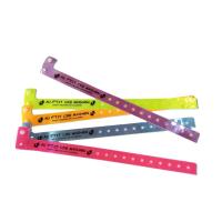 China Red Vinyl PVC Wristband 250x25mm Adult Size VIP Pass Admission Event ID Bracelet for sale
