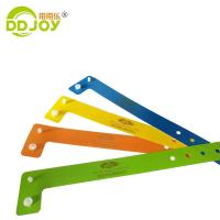 China Custom Composite Material ID Bracelets Waterproof L Shape PE Wristband 250x16mm for Events for sale
