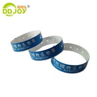 China Custom Composite Material ID Bracelets Waterproof L Shape PE Wristband 250x16mm for Events for sale