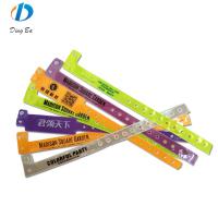 China Red Vinyl PVC Wristband 250x25mm Adult Size VIP Pass Admission Event ID Bracelet for sale