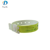 China Red Vinyl PVC Wristband 250x25mm Adult Size VIP Pass Admission Event ID Bracelet for sale
