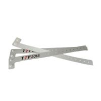 China Custom Logo Accepted Hotel Paper Composite L Shape Wrist Band for Clear Identification for sale