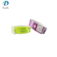 China Red Vinyl PVC Wristband 250x25mm Adult Size VIP Pass Admission Event ID Bracelet for sale