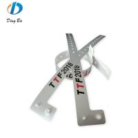China Custom Logo Accepted Hotel Paper Composite L Shape Wrist Band for Clear Identification for sale