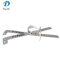 China Custom Logo Accepted Hotel Paper Composite L Shape Wrist Band for Clear Identification for sale