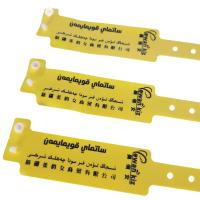 China Soft PVC Waterproof Vinyl Wristband 250x25mm Identification Bracelet for Club Events for sale