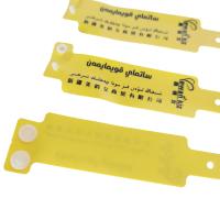 China Soft PVC Waterproof Vinyl Wristband 250x25mm Identification Bracelet for Club Events for sale