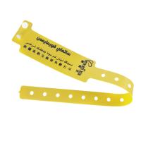China Soft PVC Waterproof Vinyl Wristband 250x25mm Identification Bracelet for Club Events for sale