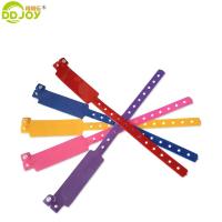 China PVC Reflective Wristband 250x25mm Neon Color Disposable Bracelet for Events for sale