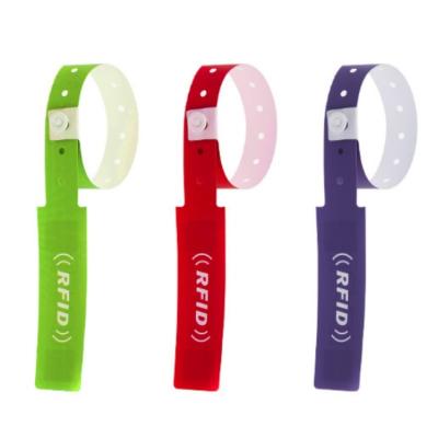 China Custom RFID Thermal Paper Wristbands 304x32mm for Medical Patient Identification for sale