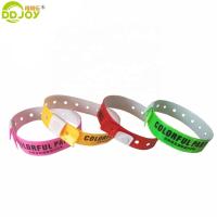 China PVC Reflective Wristband 250x25mm Neon Color Disposable Bracelet for Events for sale